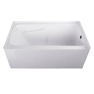 Kingston Brass Aqua Eden 54" Three Wall Alcove Acrylic Soaking Tub - Bed Bath & Beyond - 30775187